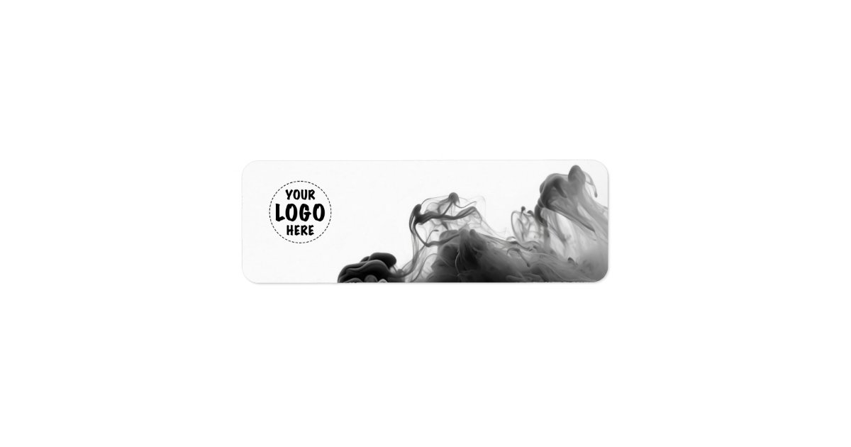 Your Logo Smokey Gothic Product Label | Zazzle