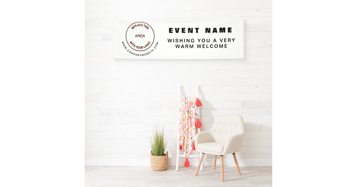 Your Logo Website Business Event Welcome Banner | Zazzle