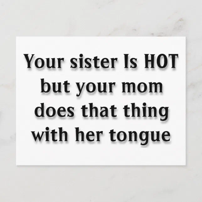 Your Mom Postcard | Zazzle