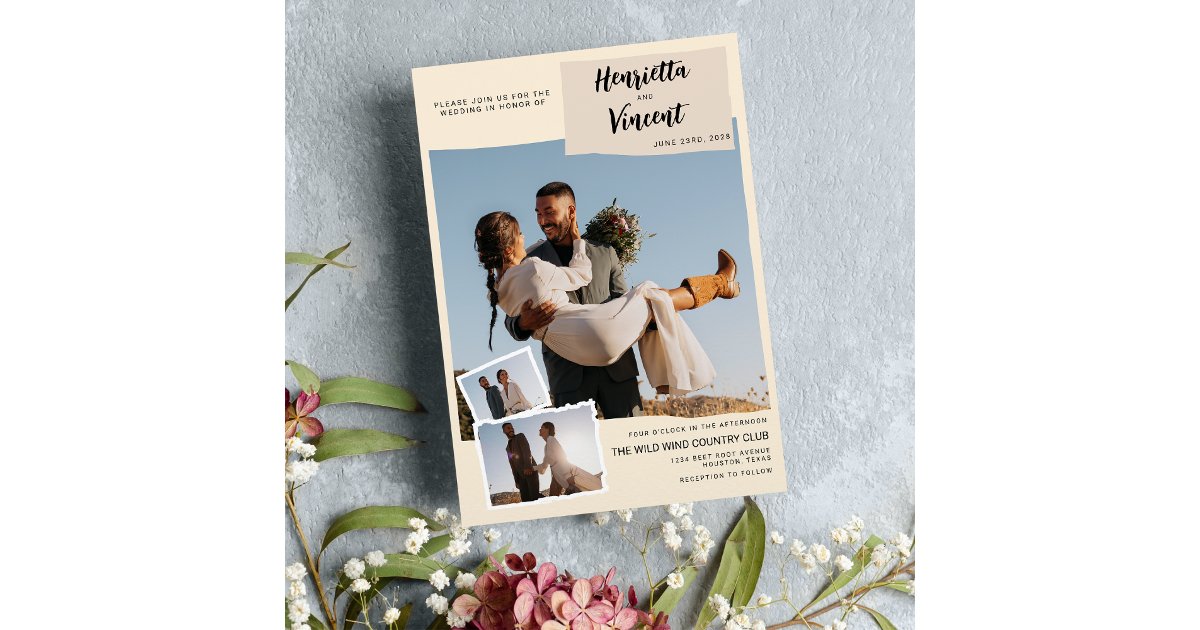 Your Moment, Your Design - Personalized Wedding Invitation | Zazzle