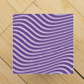 Your Name 80th Birthday Purple Number 80 Pattern Wine Box | Zazzle