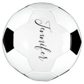 Your Name | Elegant Script Soccer Ball | Zazzle