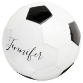 Your Name | Elegant Script Soccer Ball | Zazzle