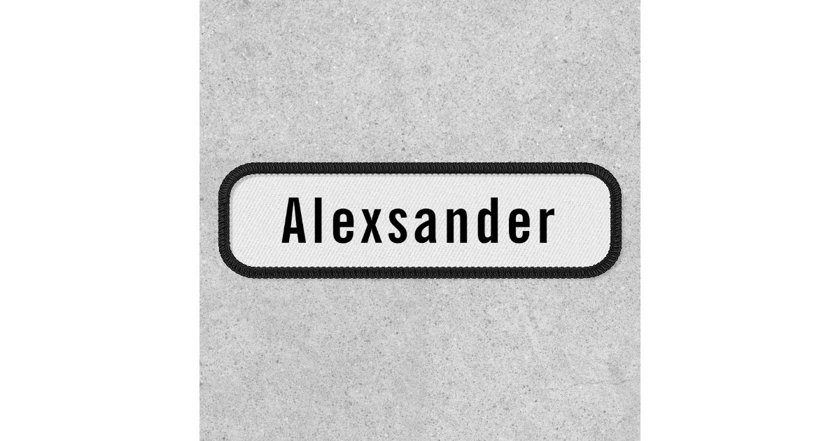 Your Name , Font and Colors Personalized Patch | Zazzle
