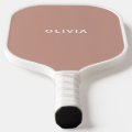 Your Name on Simple Neutral Terracotta Pickleball Paddle | Zazzle