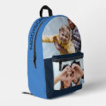 YOUR Name & Photos custom Printed Backpack | Zazzle