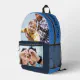 YOUR Name & Photos custom Printed Backpack | Zazzle