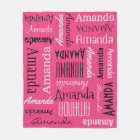 Repeated Name blanket | Zazzle.com