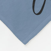 YOUR NAME Repeating, custom color fleece blanket | Zazzle