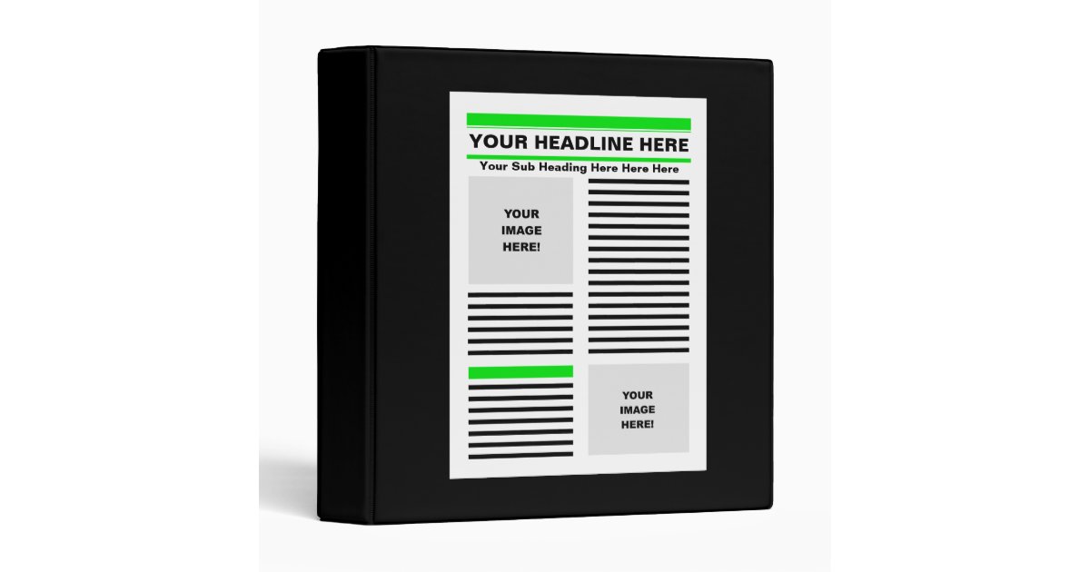 Your Newspaper Binder | Zazzle