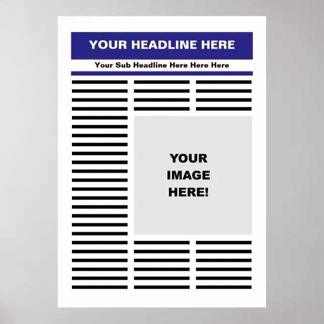 Your Newspaper Poster | Zazzle