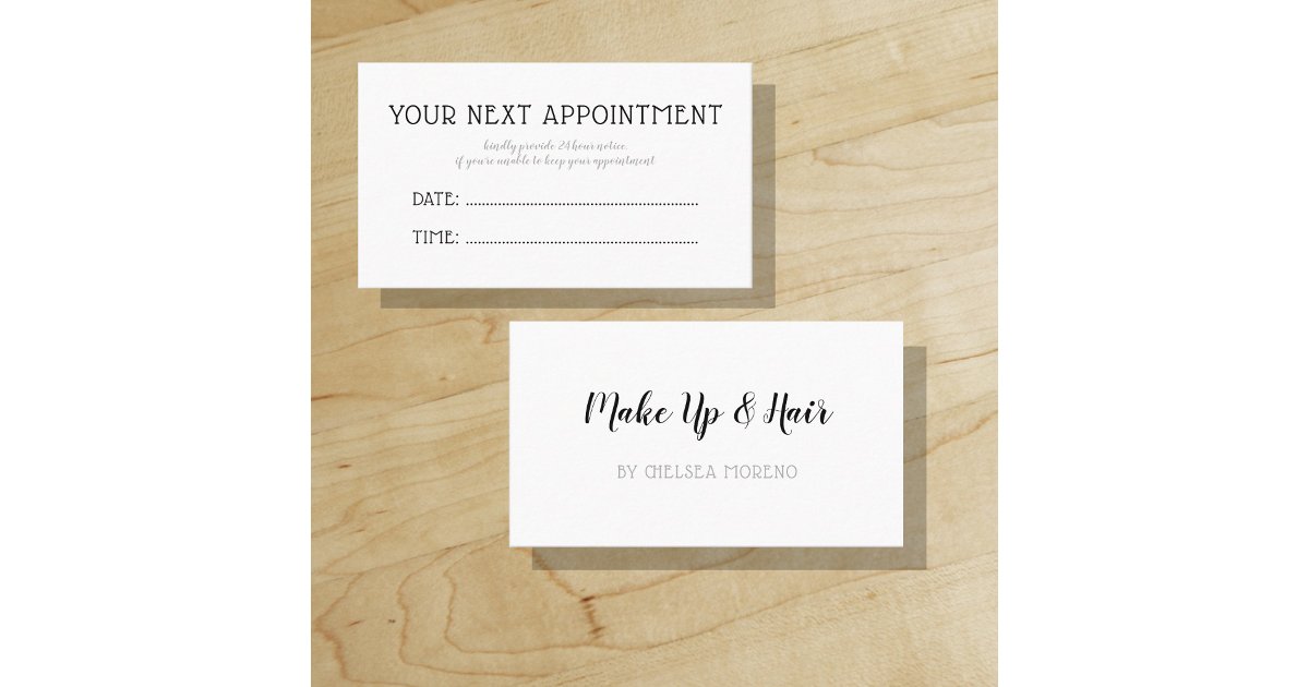 Your next appointment - Reminder - Minimalist | Zazzle
