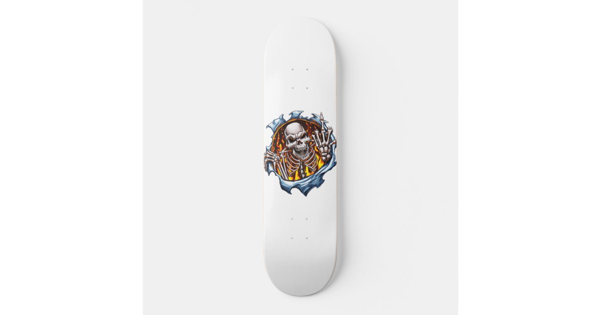 Your Number One Skeleton Skateboard Deck | Zazzle