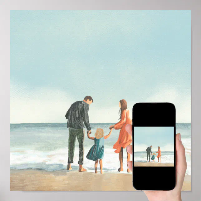 Your Own Artwork | Upload Your Painting Drawing Poster | Zazzle