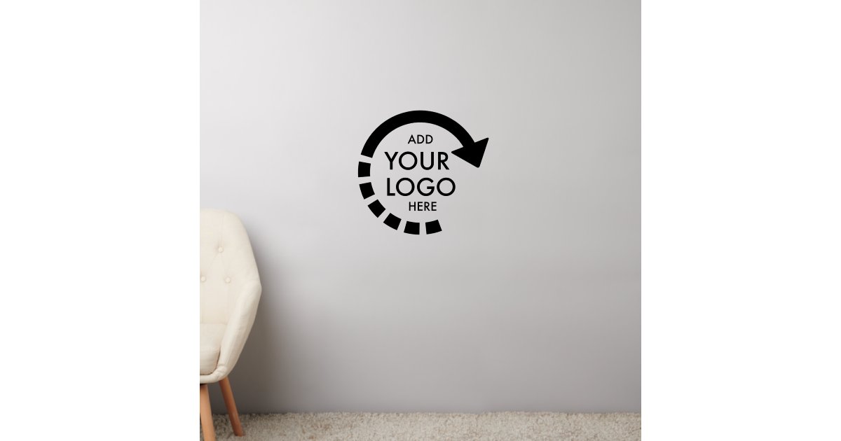 YOUR OWN LOGO Wall Decal | Zazzle