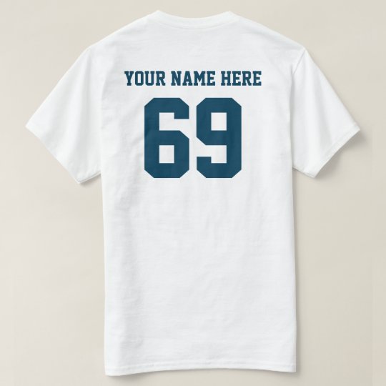 Your Own Numbers and Name T-Shirt | Zazzle.com