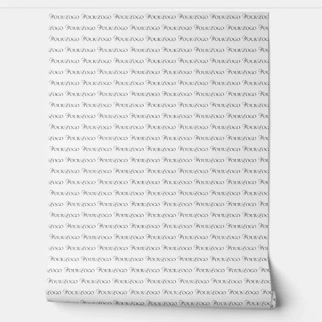 Your Own Thin Text Based Business Company Logo Wallpaper | Zazzle