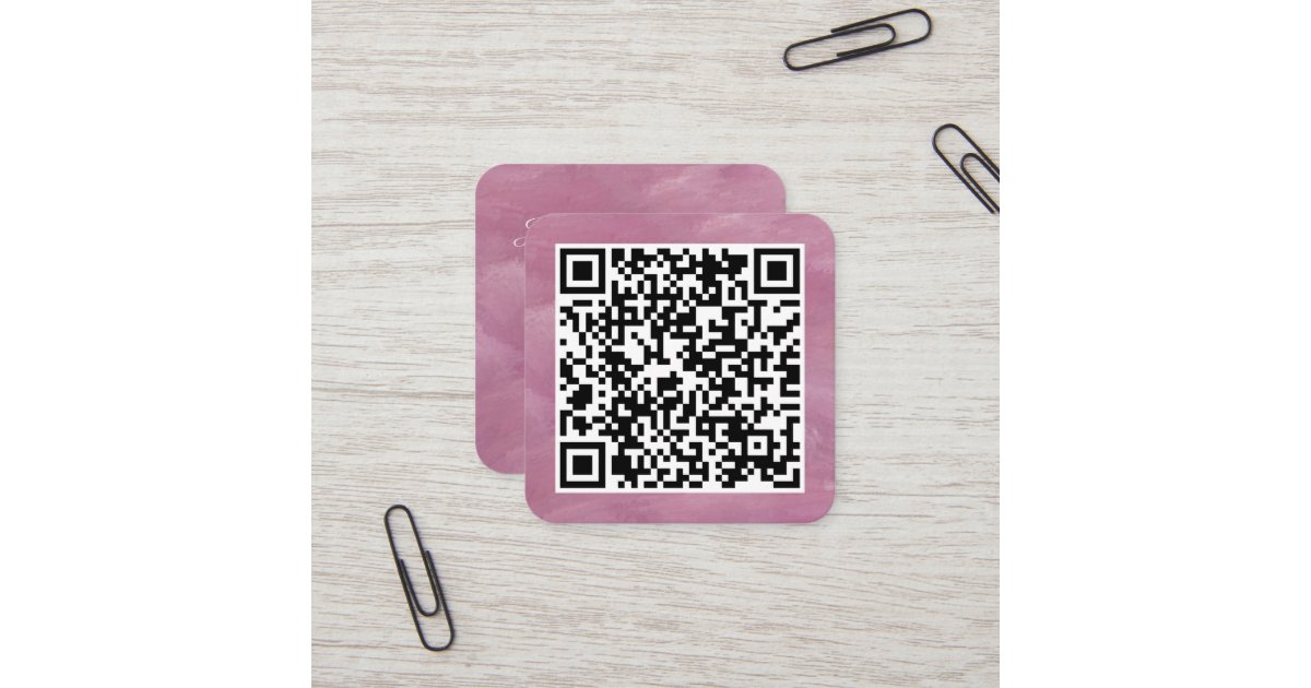 Your Personal QR Code Linked to Your URL Square Business Card | Zazzle