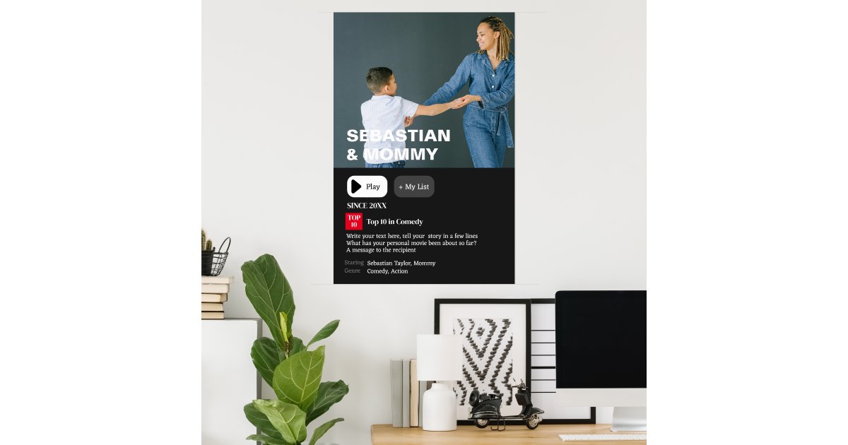 Your Personalized Movie Synopsis Photo Poster | Zazzle