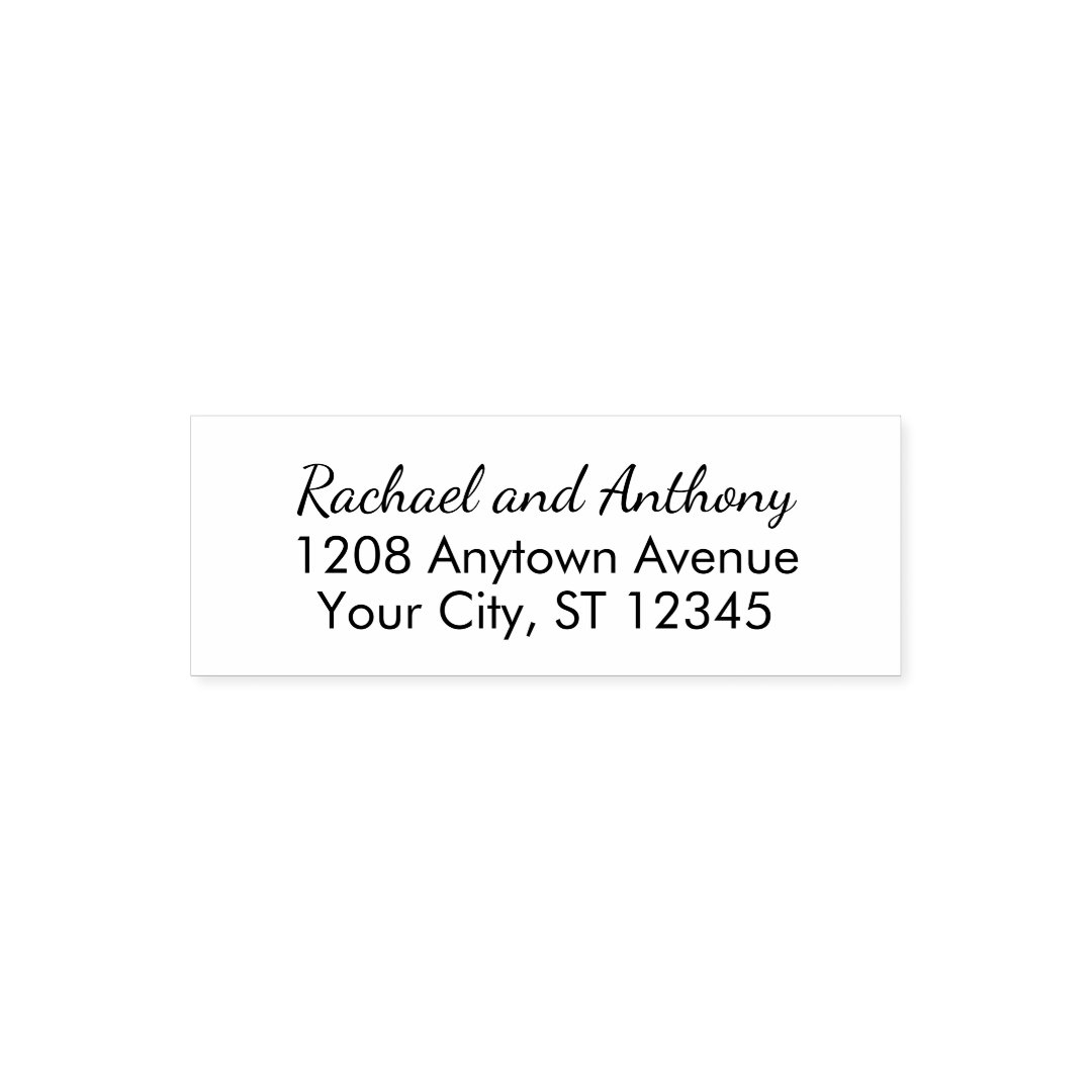 Your Personalized Name and Address Self-inking Stamp | Zazzle