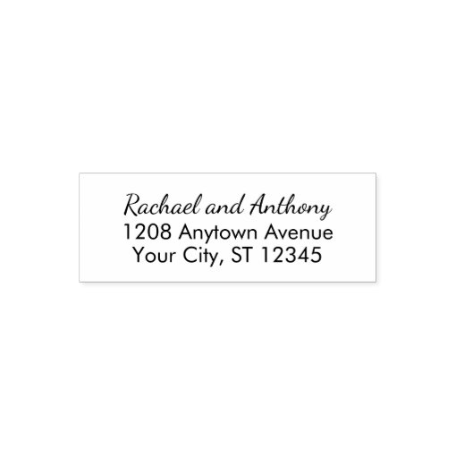 Your Personalized Name and Address Self-inking Stamp | Zazzle