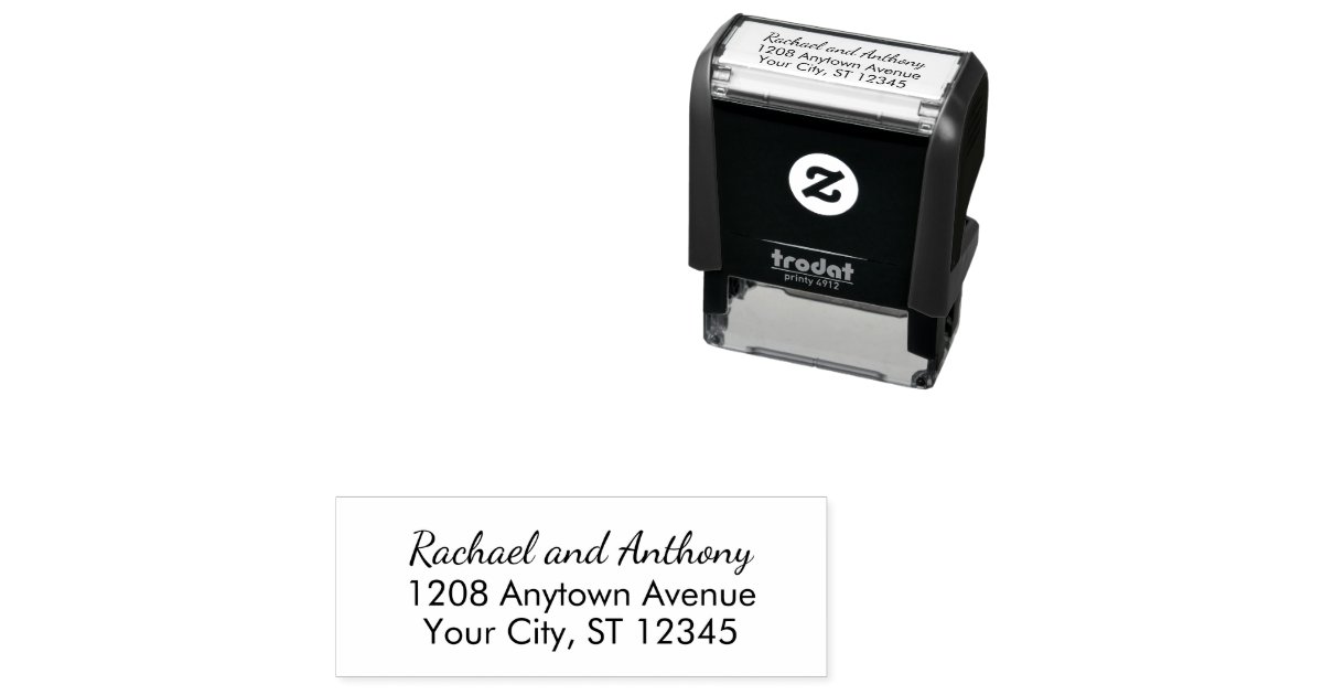 Your Personalized Name and Address Self-inking Stamp | Zazzle