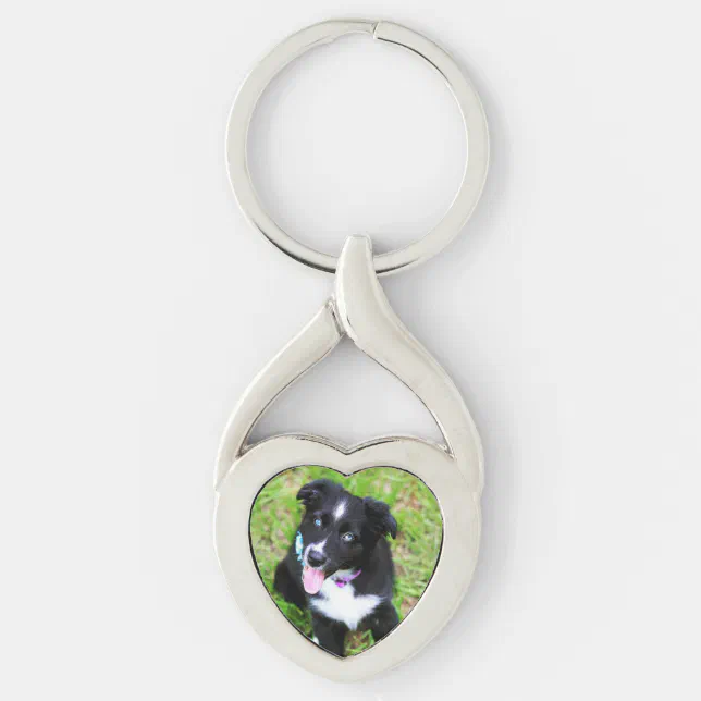 Your Pet's Photo Custom Keychain | Zazzle