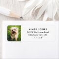 Your Pet's Photo Custom Return Address Label | Zazzle