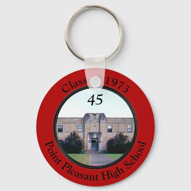 Your Photo and Text on Class Reunion Keychains | Zazzle