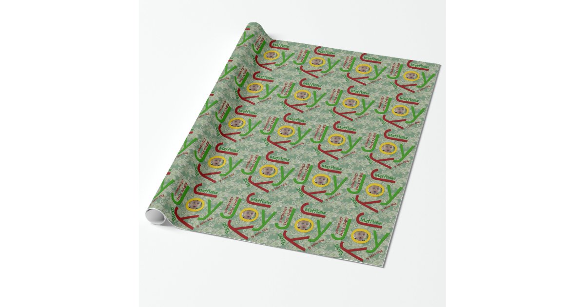 YOUR PHOTO Baby's First Christmas Wrapping Paper | Zazzle