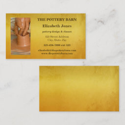Your Photo Ceramic Artisan Pottery Business Card | Zazzle