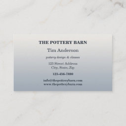Your Photo Ceramic Artisan Pottery Business Card | Zazzle
