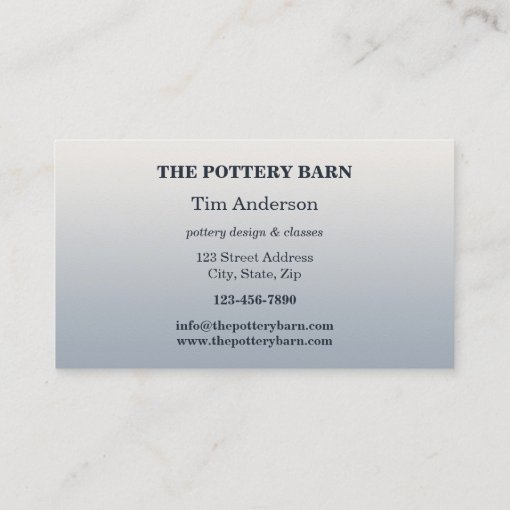 Your Photo Ceramic Artisan Pottery Business Card | Zazzle