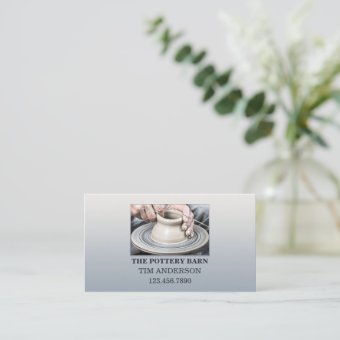 Your Photo Ceramic Artisan Pottery Business Card | Zazzle