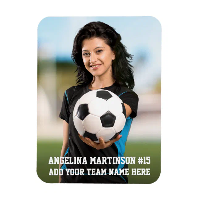 Your Photo Custom Soccer or Your Sport Magnet | Zazzle