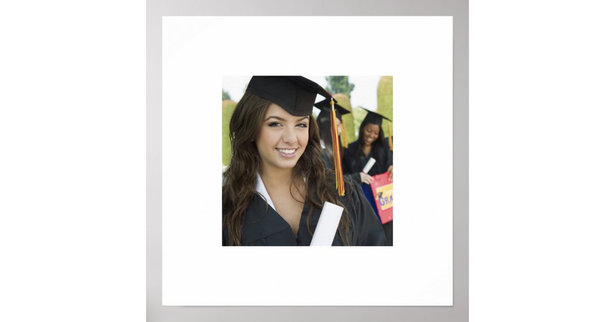 Your Photo Graduation Party Autograph Poster | Zazzle