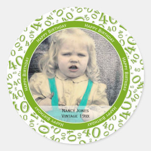 Number 40 Stickers | Zazzle