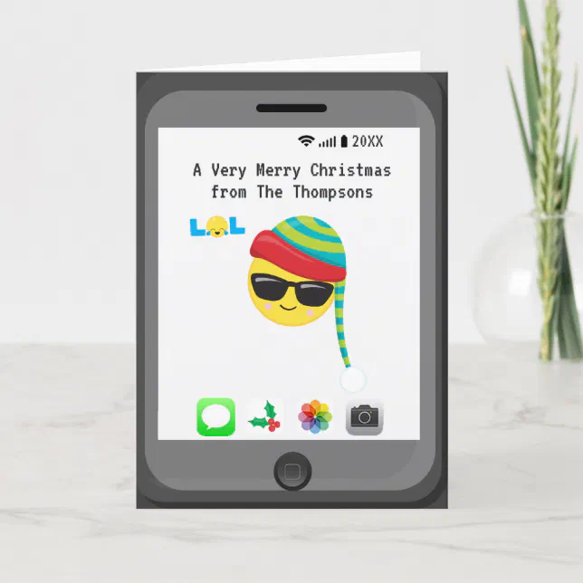 YOUR PHOTO "Have your selfie a Merry Christmas" Holiday Card | Zazzle