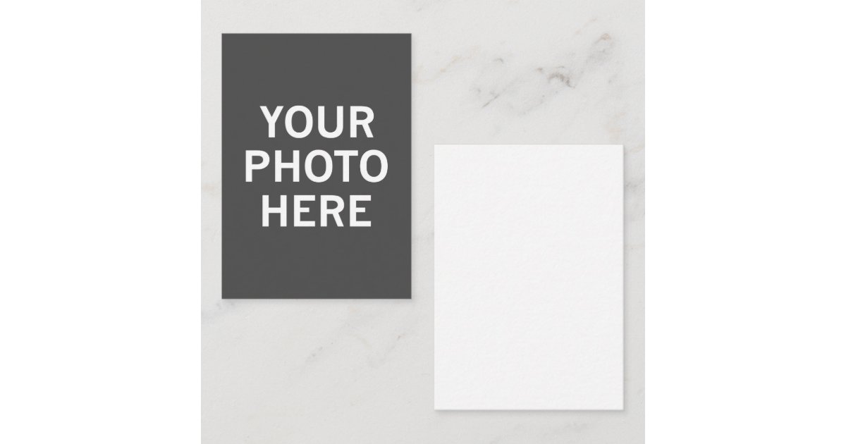 Your Photo Here Place Card | Zazzle