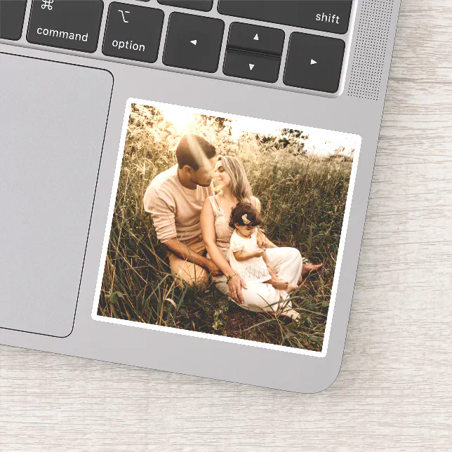 Your Photo Personalized Photograph Sticker | Zazzle