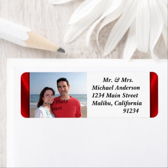 Your Photo Return Address Labels | Zazzle