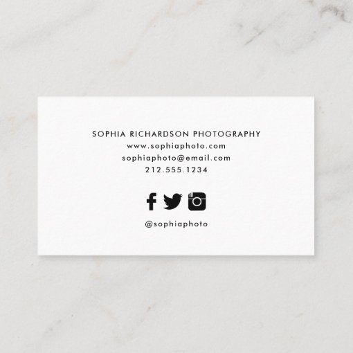 Your Photo with Modern Handwritten Script Overlay Business Card | Zazzle