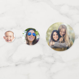 YOUR PHOTOS custom table confetti | Zazzle