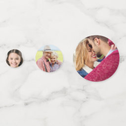 YOUR PHOTOS custom table confetti | Zazzle