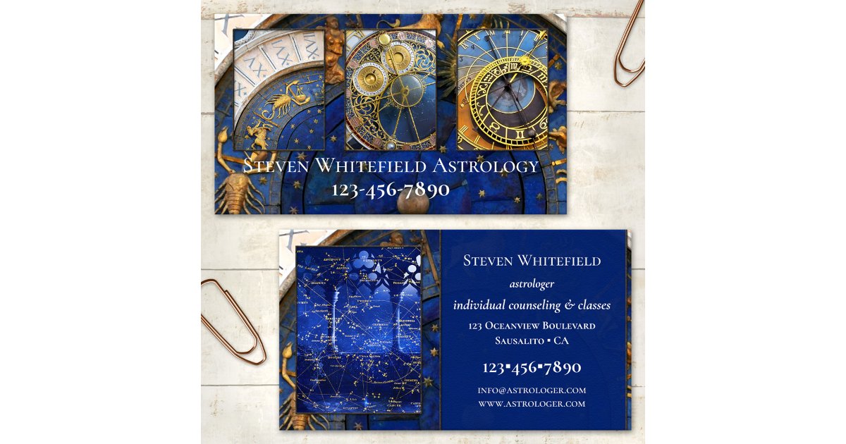 Your Photos Professional Astrologer Business Card | Zazzle