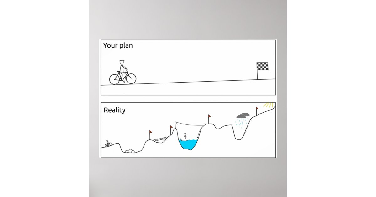 Your plan VS Reality Poster | Zazzle