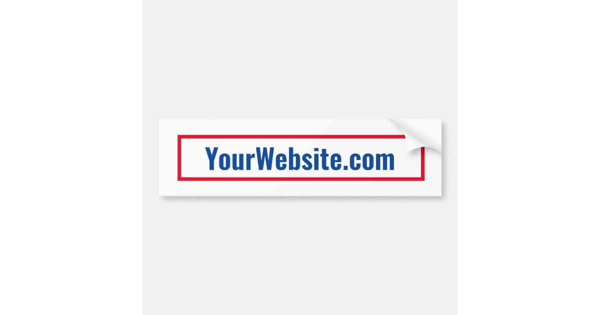 Your political website bumper sticker | Zazzle