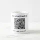 Your QR Code and Custom Text Business Coffee Mug | Zazzle