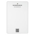 Your QR Code and Custom Text Clipboard Example | Zazzle