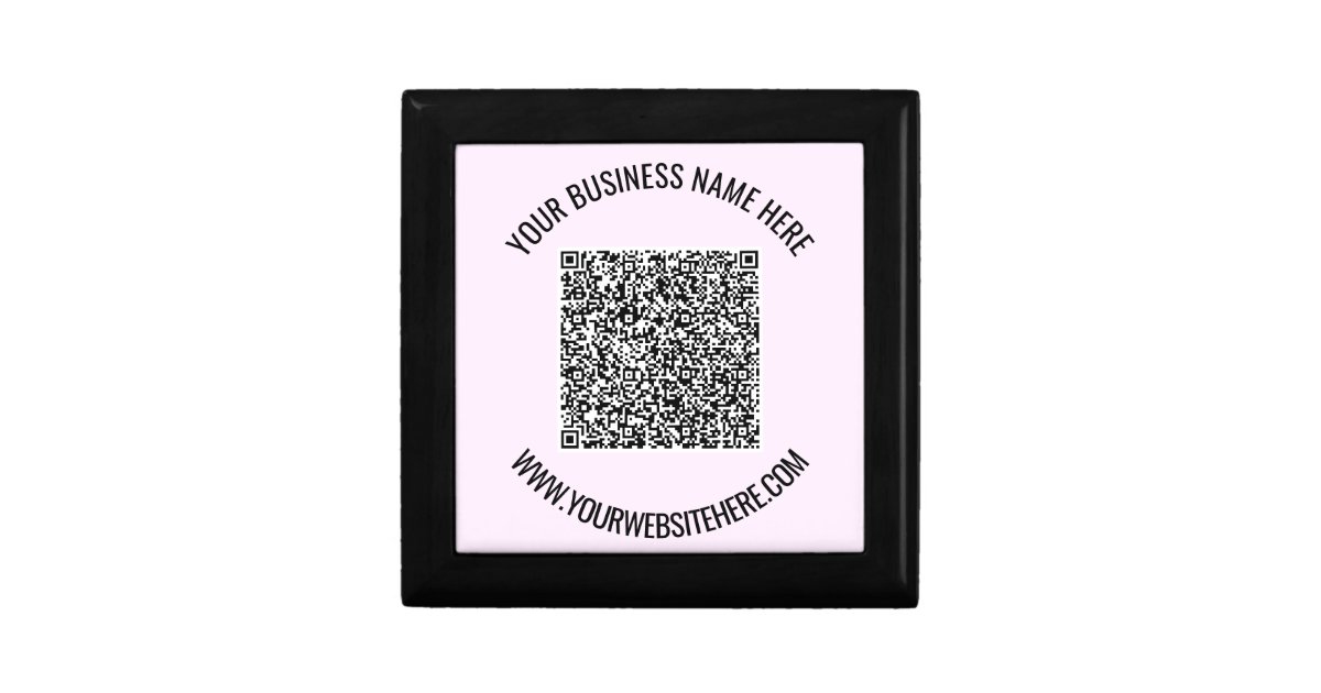 Your QR Code and Custom Text Gift Box | Zazzle